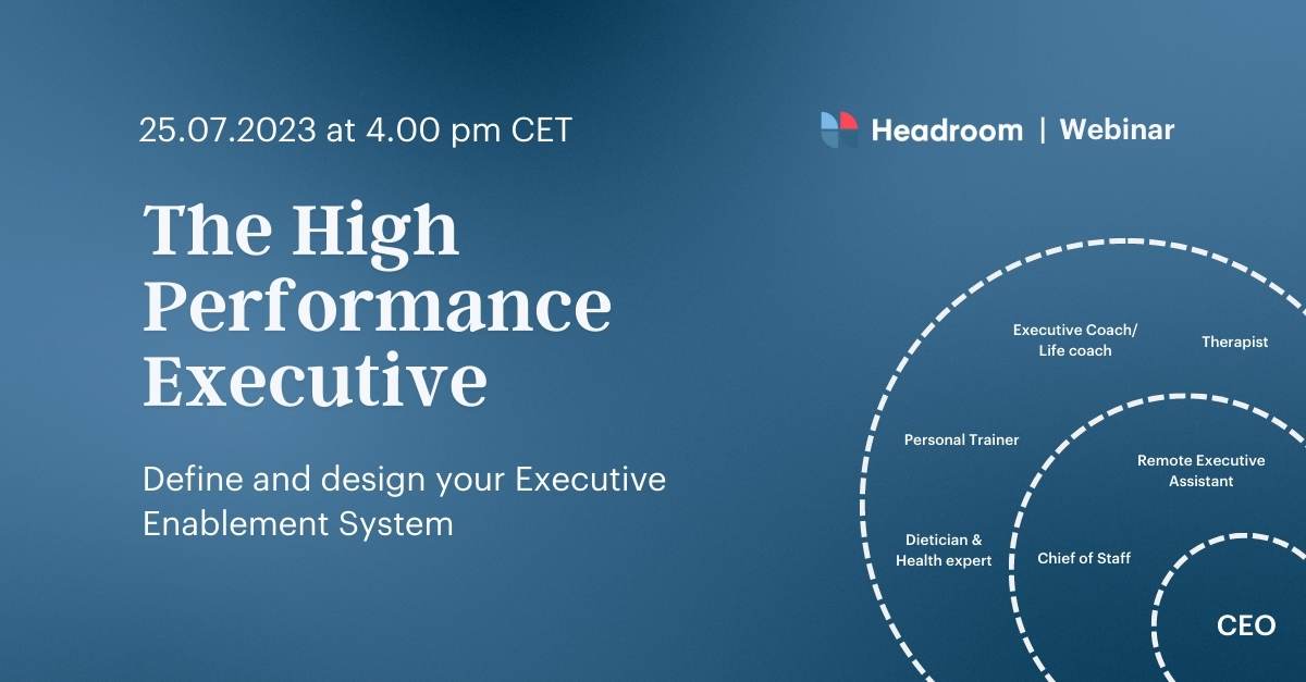 Webinar Become A High Performance Executive